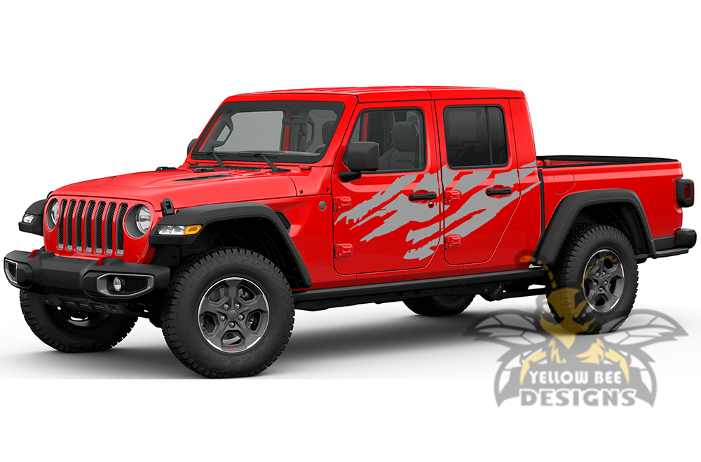 Side Scratches Graphics Decals For Jeep Gladiator Vinyl 2020