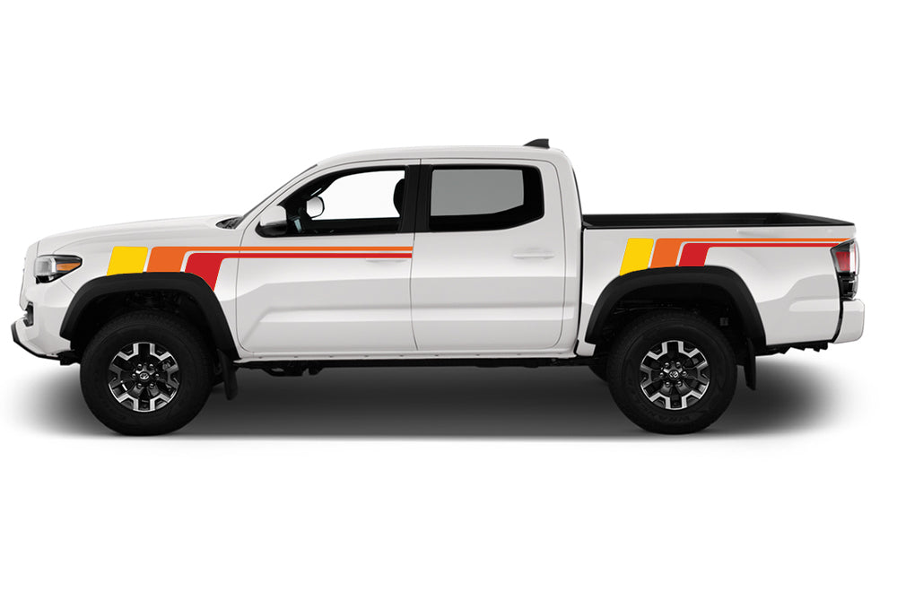 Racing vintage Toyota Tacoma retro decals stripes Graphics