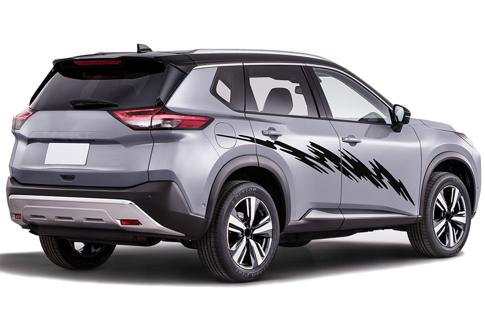 Side Door Strike Graphics vinyl decals for Nissan Rogue