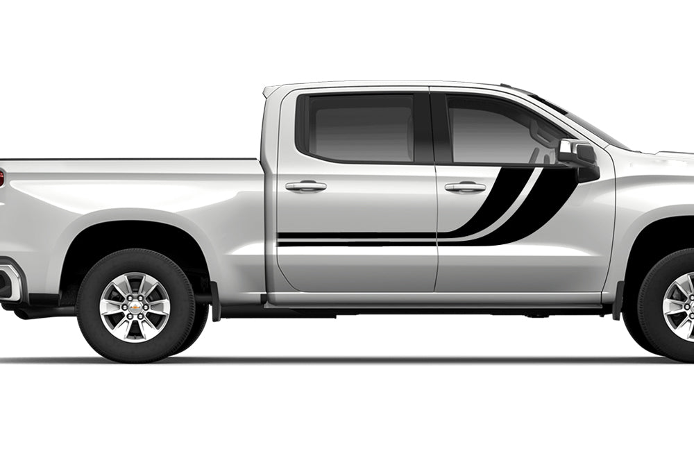 Silverado Side Stripes Graphics vinyl for chevy silverado decals